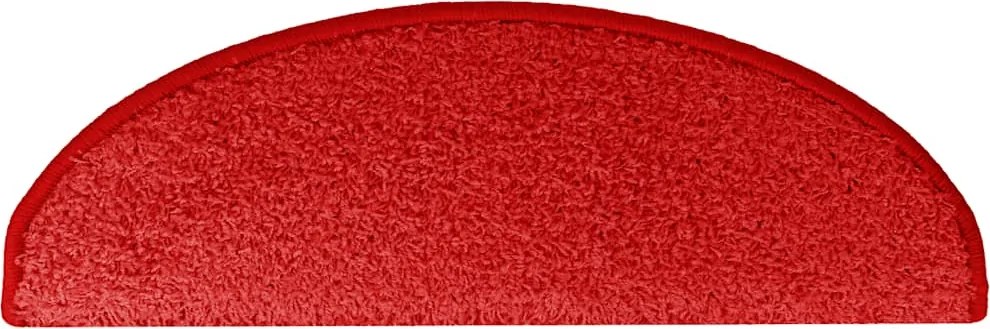 Schodové rohože 30 ks 65 x 21 x 4 cm červené, půlkulaté, velké 3365819