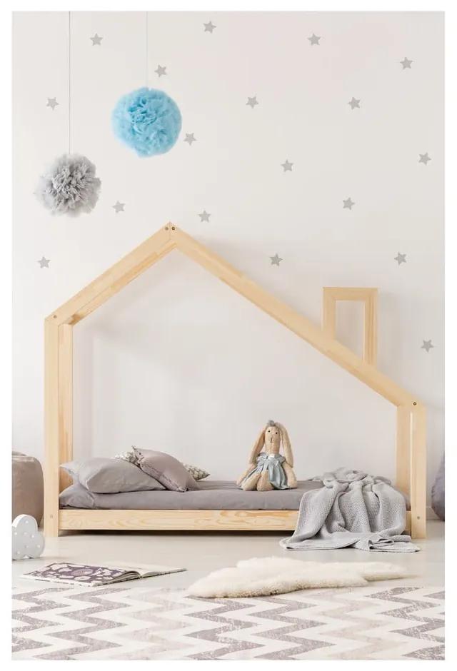 Domečková postel z borovicového dřeva Adeko Mila DMS, 100 x 200 cm