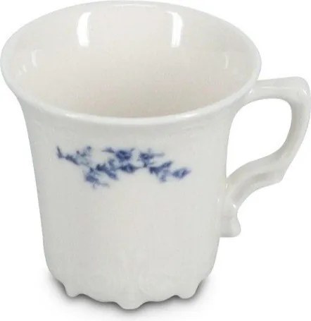 Bílý/modrý porcelánový šálek na espresso 110 ml Retro – BonBistro