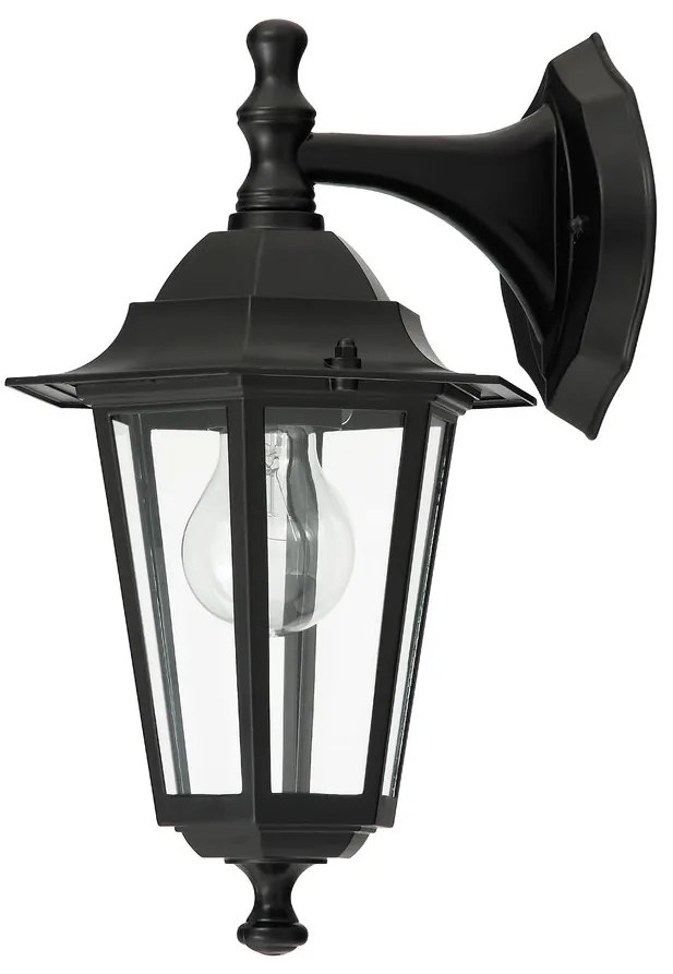 Rábalux Velence 8202 Venkovní Nástěnné Lampy černá kov E27 1x MAX 60W IP43