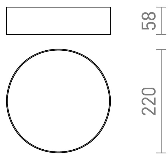 Rendl R13743 stropní LED stmívatelné svítidlo LARISA R 22, perleťová zlatá, 20W, 3000K, ø22cm