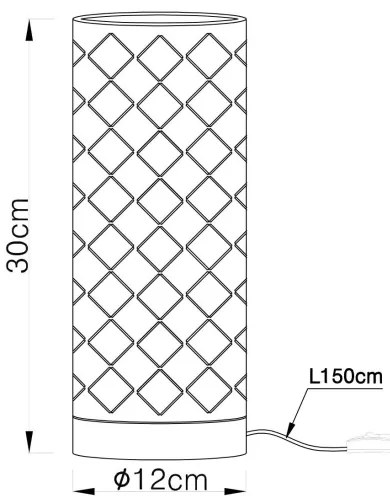 Globo 15584T1 - Stolní lampa CINDY 1xE27/40W/230V