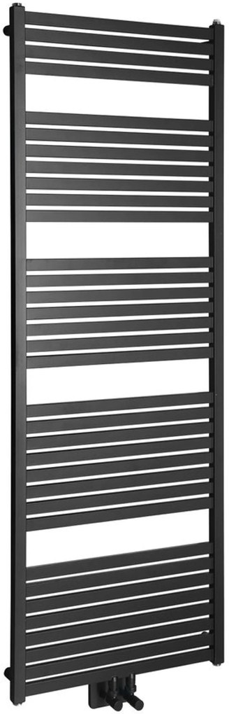 Aqualine - Topné těleso Tondi 60x169 cm, středové připojení, matná černá DT496T