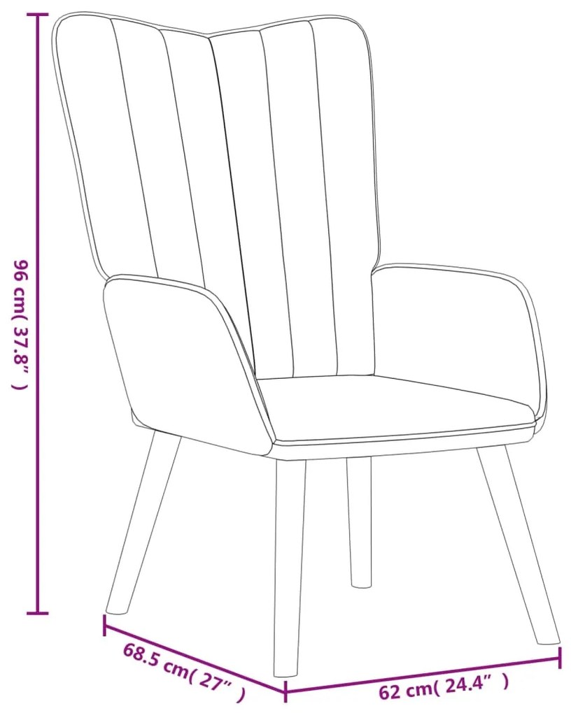 vidaXL Marketos Relaxační křeslo černé samet