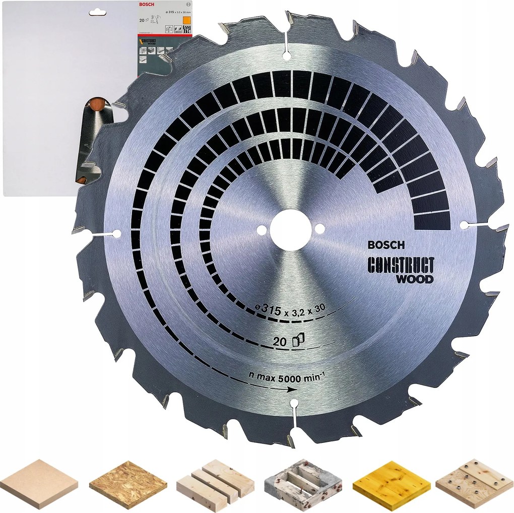 Kotoučová pila 315x3,2x30 Z20 Construct Wood