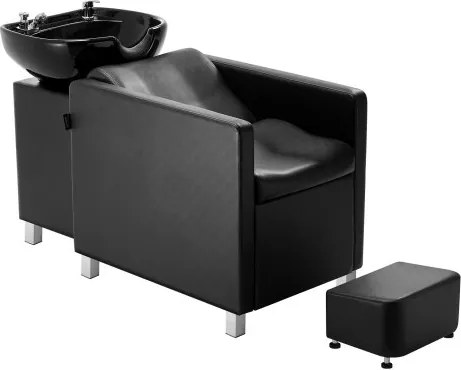 Shampoo Backwash Křeslo Salon & Spa Stanice na mytí vlasů se širokou opěrkou nohou