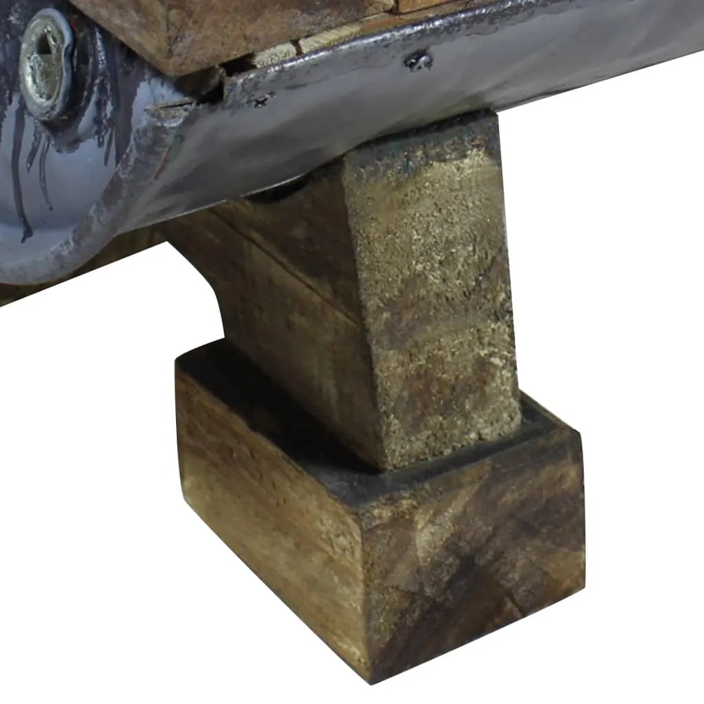 Konferenční Stolek Směs Recyklovaného Dřeva 90 X 50 X 35 Cm