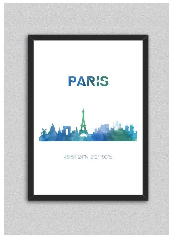 Obraz North Carolina Scandinavian Home Decors Paris, 33 x 43 cm