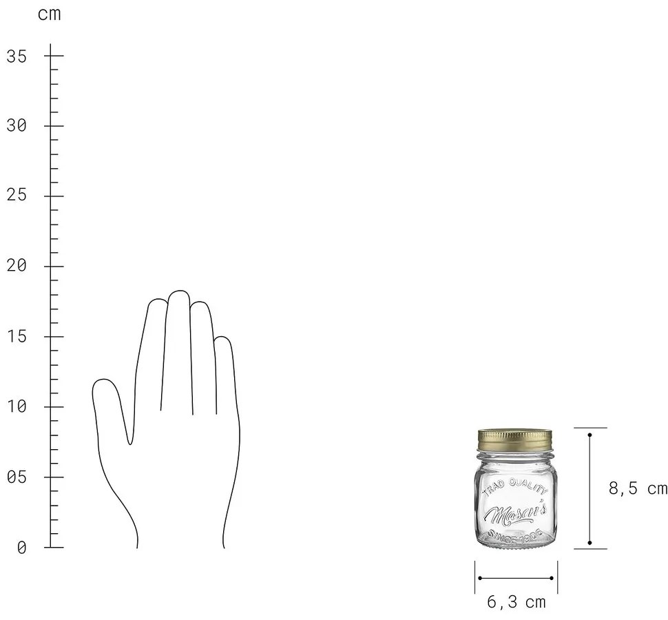 Butlers MASON'S Zavařovací sklenice 150 ml