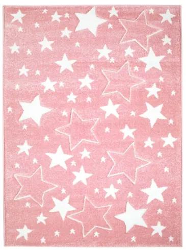 C.city Koberec kusový hvězdná obloha růžový různé rozměry Rozměr: 80x150cm