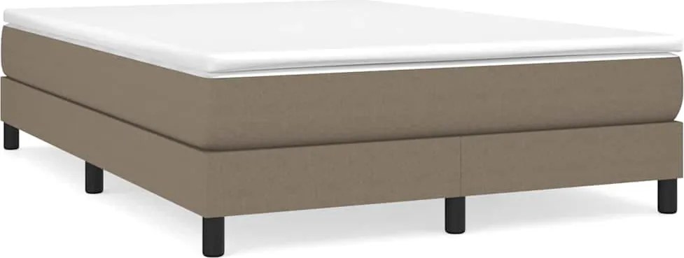 Rám postele s boxspringem taupe 140 x 190 cm textil 3120512