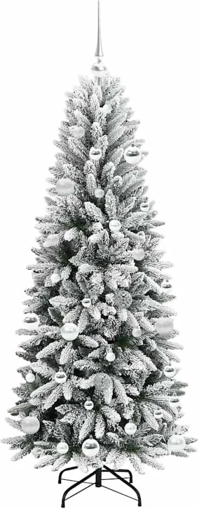 Umělý vánoční stromeček Bílá 150 cm PVC, plast, ocel a PE 3396038