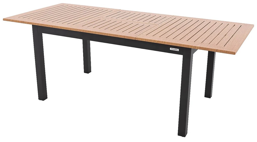 DOPPLER Hliníkový stůl rozkládací BIANCA 150/210x90 cm (antracit)