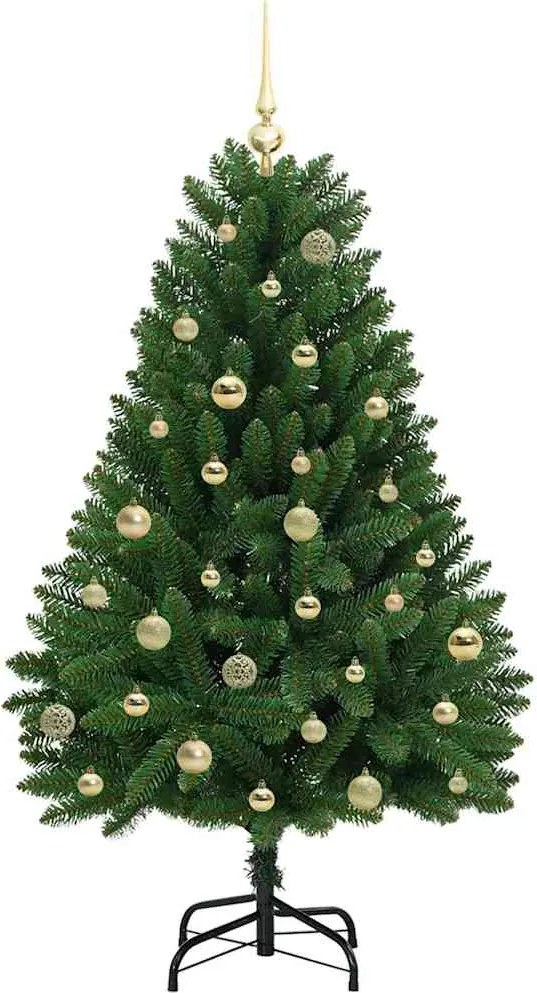 Umělý vánoční stromeček 150 cm 150 LED Teplá bílá PVC a ocel 3395680