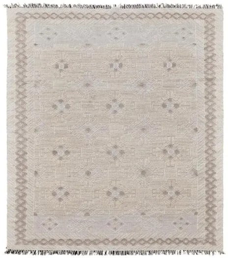 Diamond Carpets India, Ručně vázaný kusový koberec Anantara DESP P71 White Mix, 160x230, béžová, ložnice