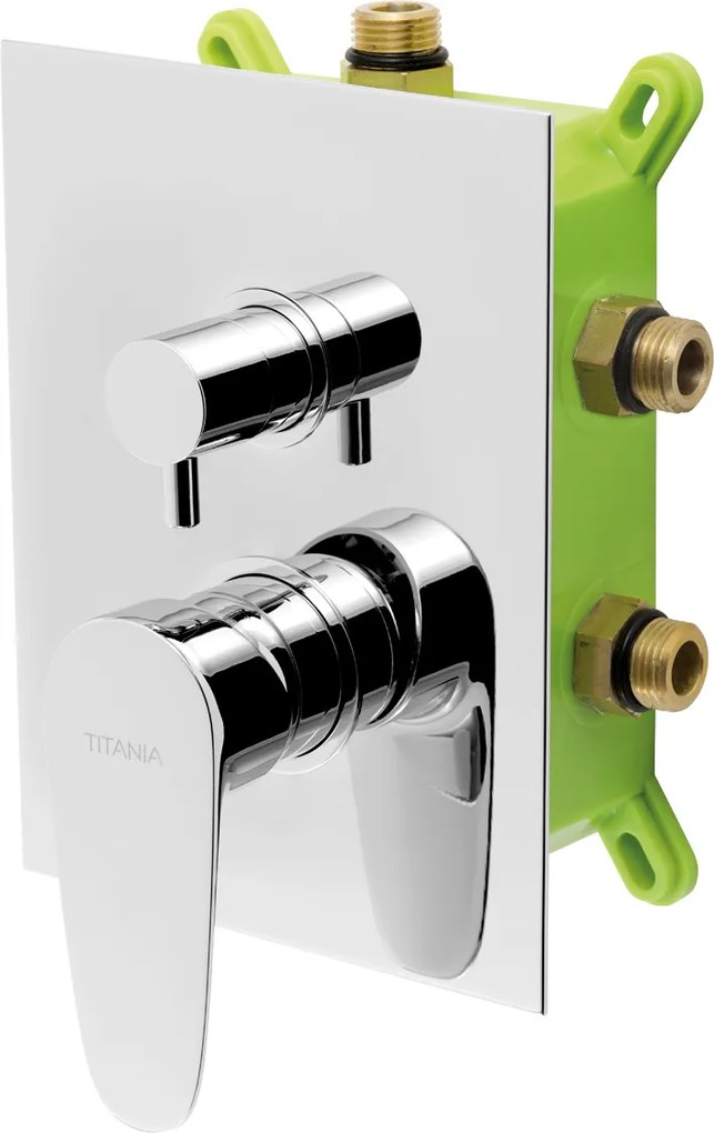 Novaservis Titania Smart Podomítková baterie s boxem 3 vývody, chrom, BOX98051RX,0