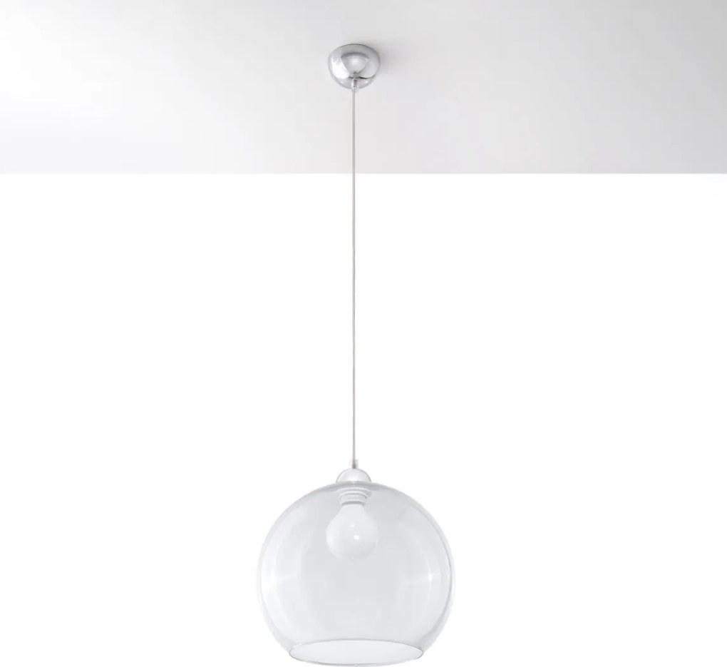 Sollux Lighting Závěsné svítidlo BALL transparentní
