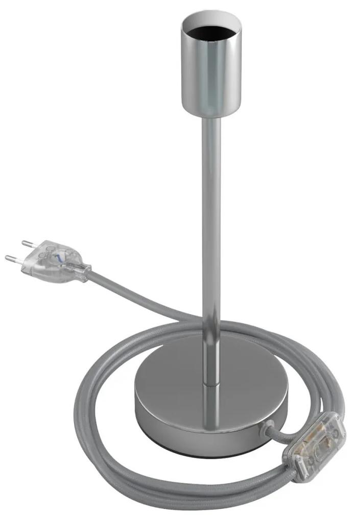 creative cables Kovová stolní lampa Alzaluce Velikost: 20 cm, Barva: Chrom