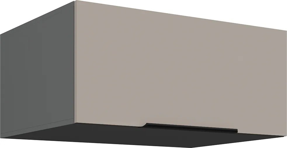 ARIA ta | horní skříňka 80 NAGU-36 1F výklopná | 80 cm | HLUBOKÁ | ANTI FINGERPRINT povrch | antracit/béžová