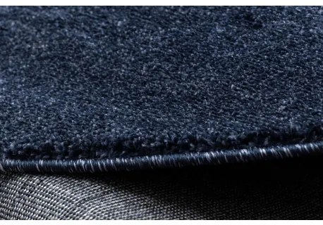 koberec kulatý SOFTY Jednotný, Jednobarevný, tmavě modrá velikost kruh 150 cm | krásné koberce cz