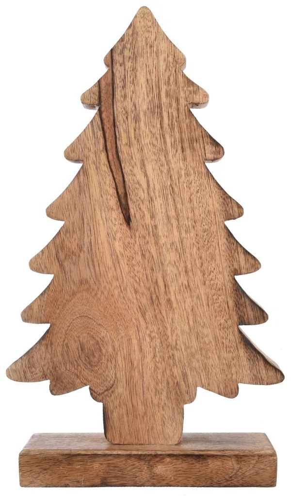 4Home Dekorace z mangového dřeva Snowflake Tree, 33 cm