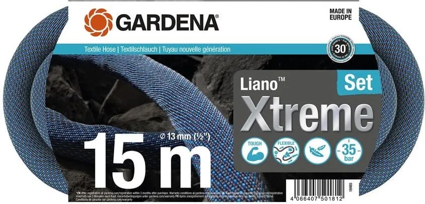Textilní hadice Liano Xtreme 15 m - sada Gardena 18465-20