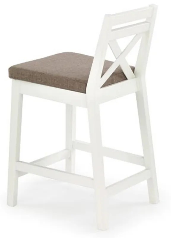 Vysoká barová židle Dřevěná Bílá TOKERS