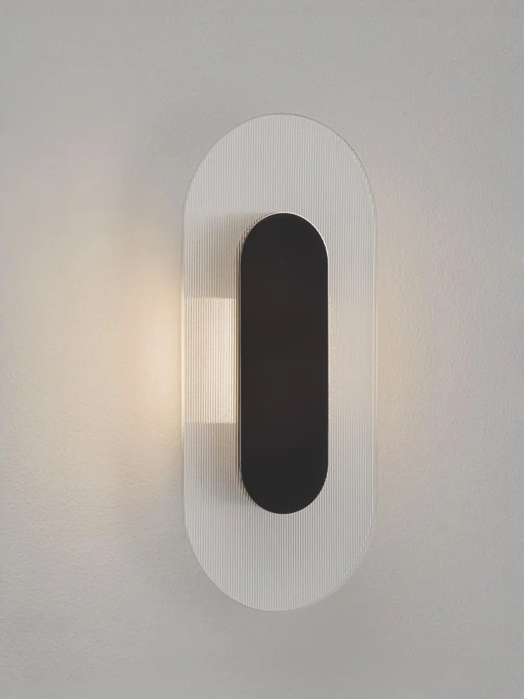 Matně černé kovové LED nástěnné svítidlo Vetrio – Nova Luce