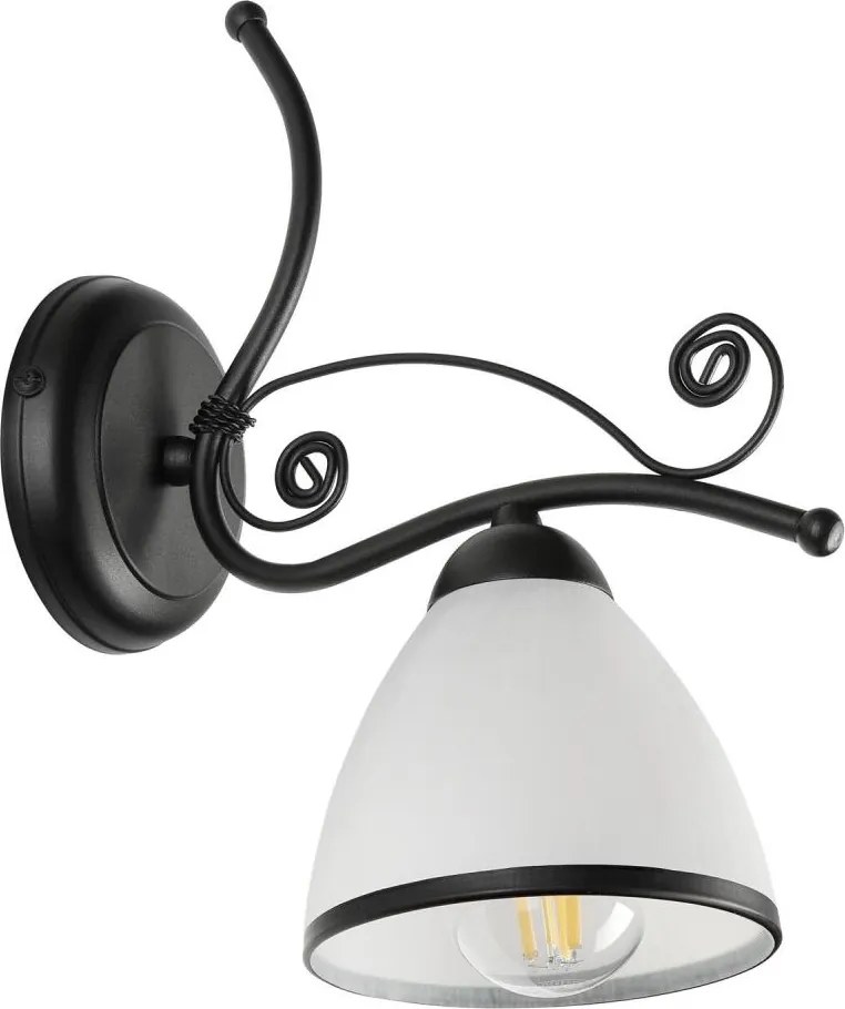 Nástěnná lampa RETRO 1xE27/60W/230V černá/bílá
