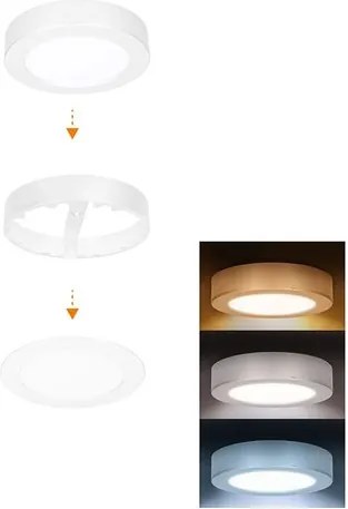 LED světelný panel Solight bílá WD240-W
