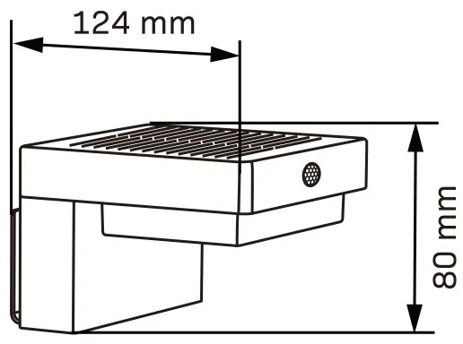 LED Solární nástěnné svítidlo se senzorem MALI LED/4,5W/3,7V 2000 mAh IP44 černá