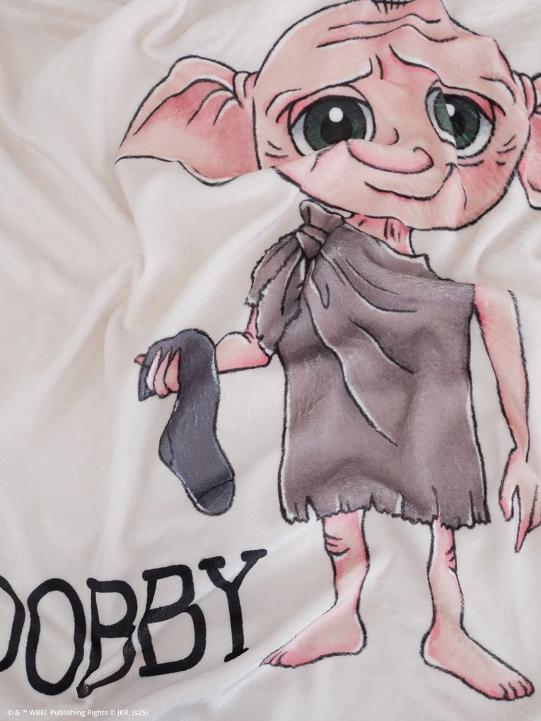 MK Lůžkoviny Prodloužené mikroplyšové povlečení Harry Potter - Dobby 140 × 220 cm, 70 x 90 cm