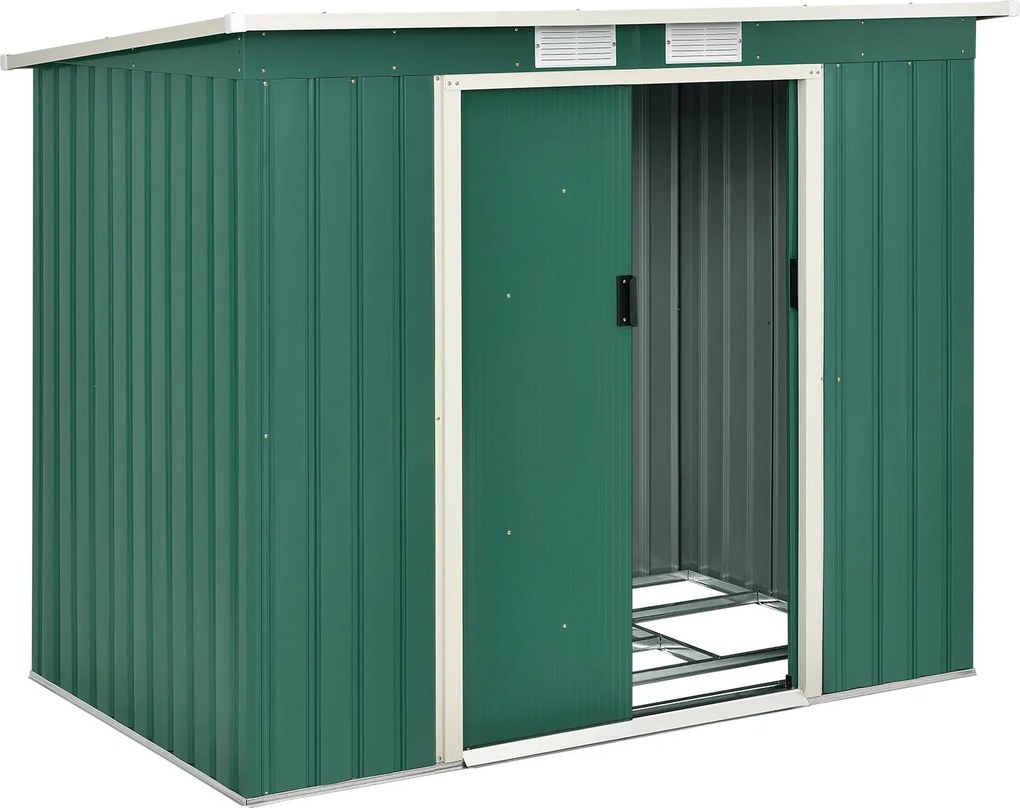Juskys Zahradní domek M 213×130×173 cm - tmavě zelený