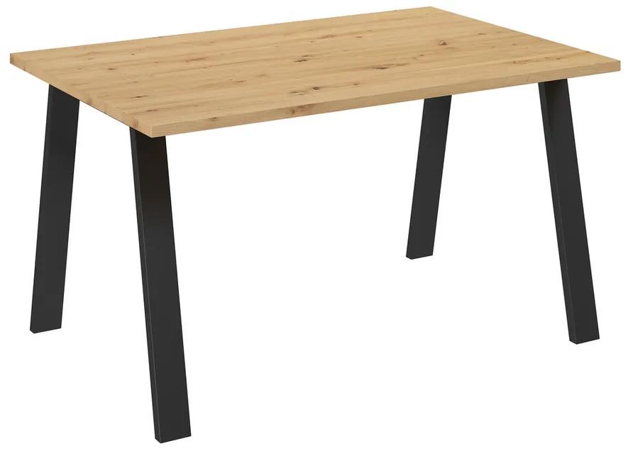 Casarredo Jídelní stůl KOLINA 138x90 cm černá/artisan
