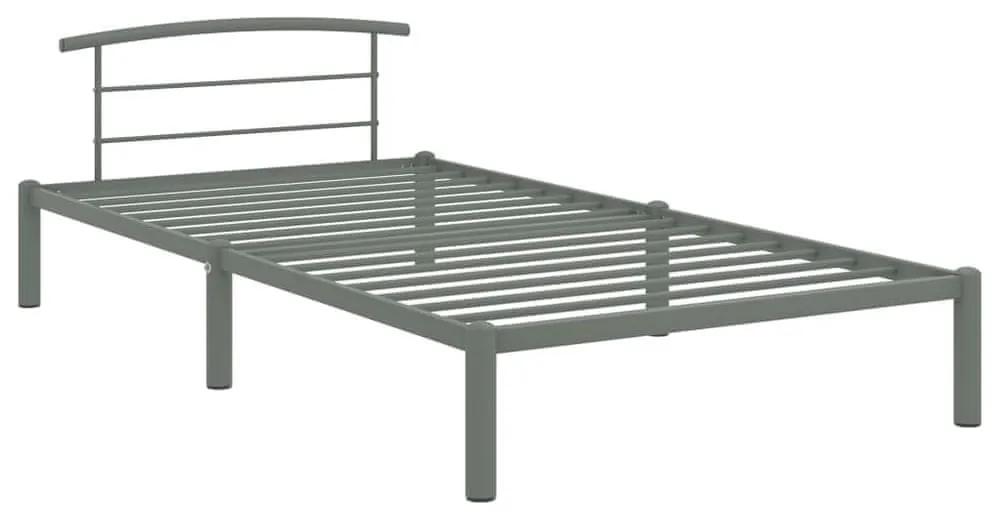 Petromila Rám postele šedý kov 90 x 200 cm