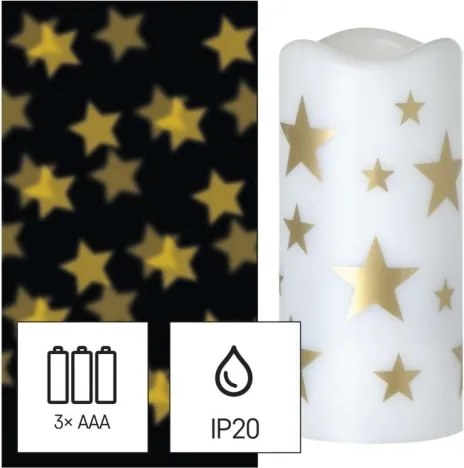LED vánoční projektor EMOS DCPW03 ZY2309 hvězdičky vnitřní použití 3xAAA nebo USB
