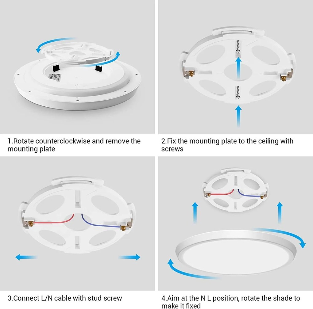 Immax NEO LITE TUDO Smart stropní svítidlo RGB podsvícení 40cm 50W Tuya WiFi Beacon bílá