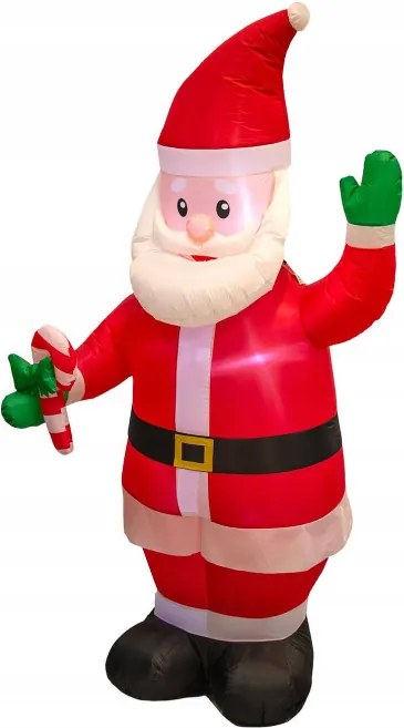 Nafukovací Santa Claus s LED osvětlením 210 cm
