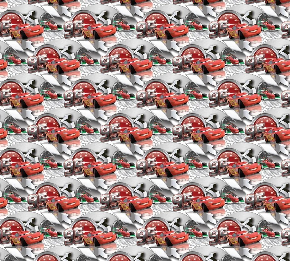 FCS XL 4331 Foto závěs dětský dělený obrazový Cars auta Disney FCSXL 4331, velikost 180 x 160 cm