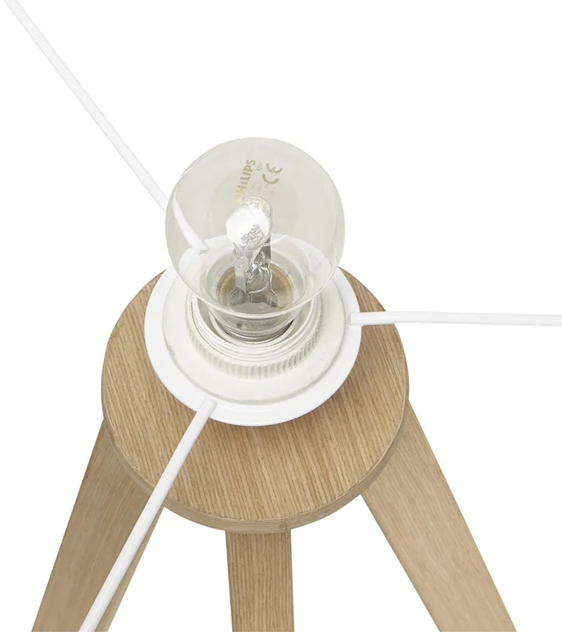 Kokoon Design Stojací lampa Trivet Barva: šedá/přírodní FL00350GRNA