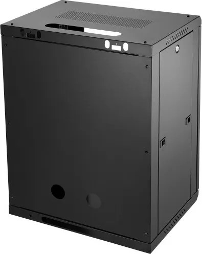 15U Síťový server pro montáž na stěnu Skříňka skříně 45,7 cm Skleněný zámek dveří