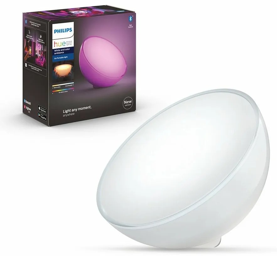 Philips Hue Go Bluetooth PŘENOSNÁ LAMPA LED RGB 6W 300lm 2000-6500K, bílá 76020/31/P7