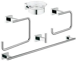 GROHE - Essentials Cube Sada doplňků do koupelny 5 v 1, chrom 40758001