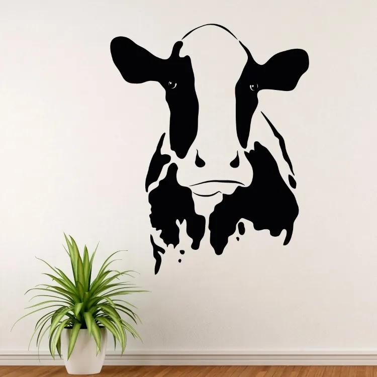 Kráva kravička - vinylová samolepka na zeď 100x78cm
