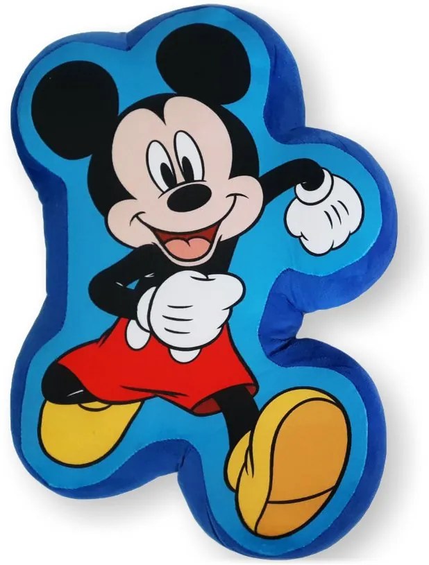 Tvarovaný 3D polštář Mickey Mouse - Disney - 37 x 24 cm