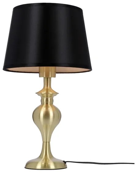 Stolní lampa PRIMA GOLD 1xE27/60W/230V černá/zlatá