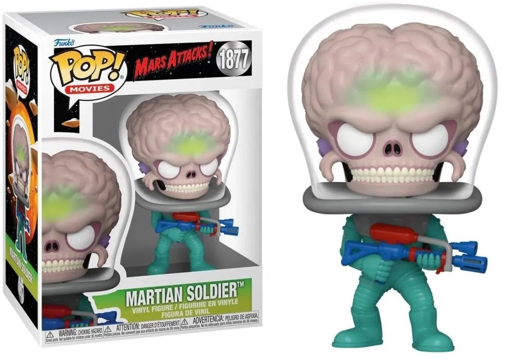 Funko pop! mars attacks! martian soldier with atomic ray gun 1877