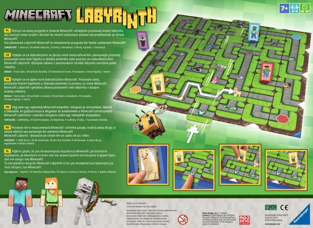 RAVENSBURGER HRA Labyrinth Minecraft *SPOLEČENSKÉ HRY* 2424771