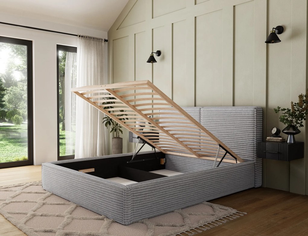 Pesillo postel + Dřevěný rám/Standardní zdvih/kontejner 140x200