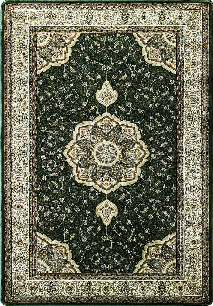 Berfin Dywany, Kusový koberec Anatolia 5328 Y (Green), 150x300, zelená, kancelář